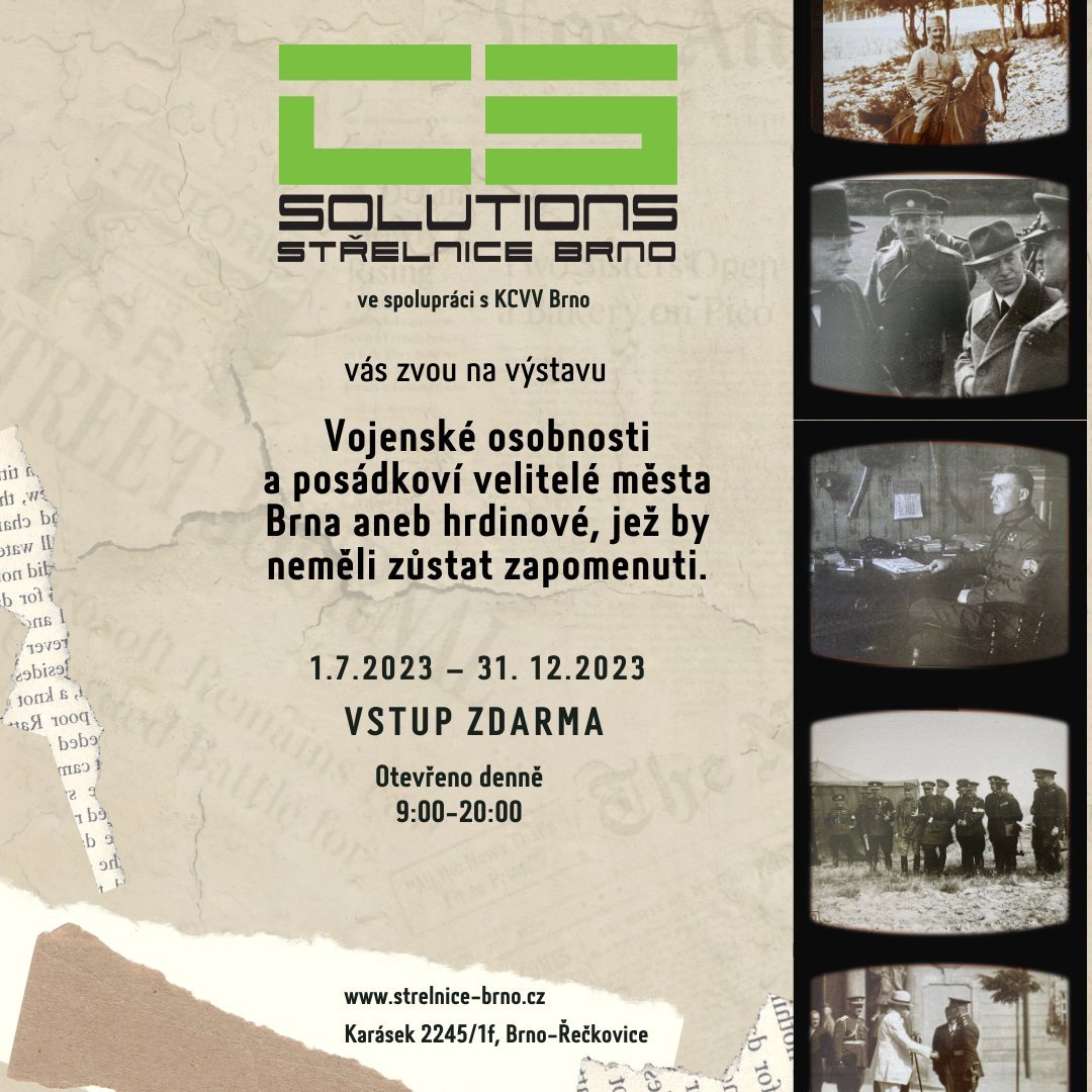 Vojenské osobnosti města Brna CS Solutions Brno 01.07.2023 - ZBRANĚ.cz