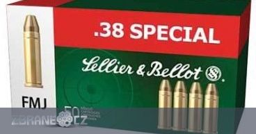 Náboj kulový Sellier a Bellot, Pistol-Revolver, .38 Special, 158GR/10,25g, FMJ - ZBRANĚ.cz
